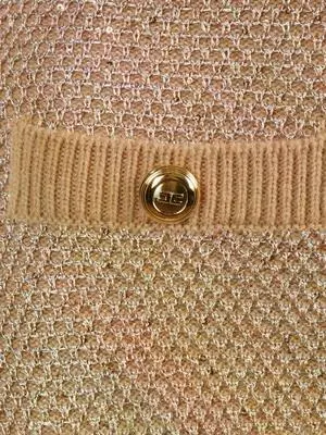 Elisabetta Franchi Knitted Mini Skirt - Neutrals