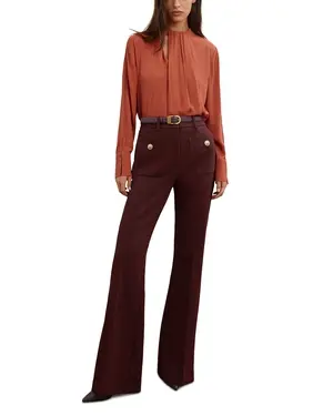 REISS Marta Draped Blouse