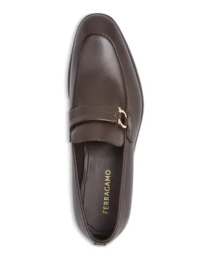 FERRAGAMO Turner Gancini Leather Loafers