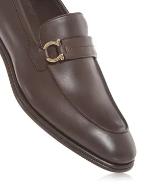 FERRAGAMO Turner Gancini Leather Loafers