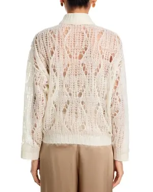 Fabiana Filippi Bomber Cardigan Sweater