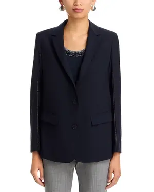 Fabiana Filippi Embellished Blazer - Blu Note