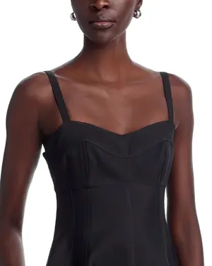 JIL SANDER Midi Bustier Dress