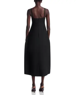 JIL SANDER Midi Bustier Dress