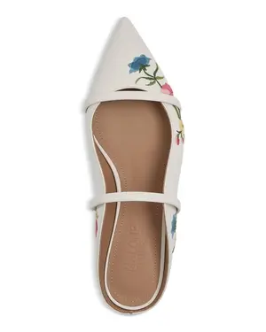 MALONE SOULIERS Maureen Pointed Flats - Milk/milk