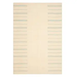 DALYN RUG COMPANY Ralph Lauren Sagaponeck Stripe Patch Collection Area Rug, 4' X 6 - Sky