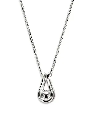 John Hardy Sterling Surf Pearl Pendant Necklace - Silver