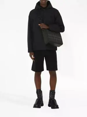 Burberry Check Pattern Messenger Bag
