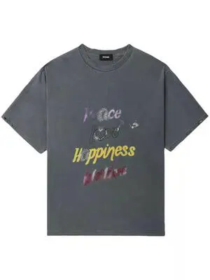 We11Done Slogan-print Cottton T-shirt