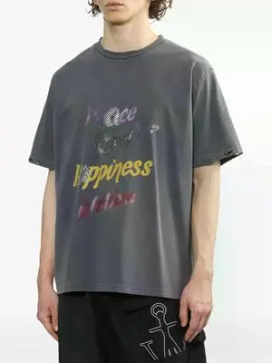 We11Done Slogan-print Cottton T-shirt