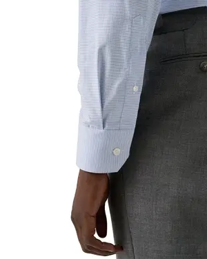 Eton Slim Fit Button Front Twill Shirt