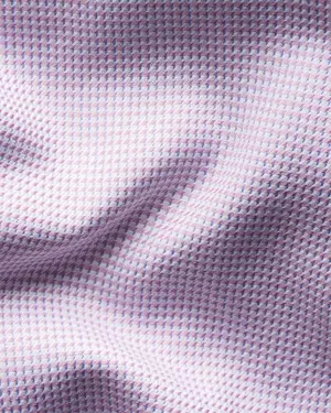 Eton Contemporary Fit Textured Twill Shirt - Medium Pink