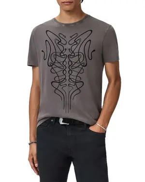 John Varvatos Ornate Short Sleeve Crewneck Tee