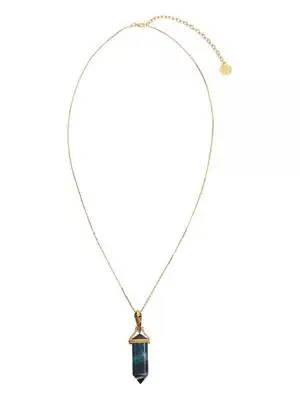 Roberto Cavalli Stone-pendant Necklace - Gold