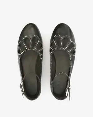 Isabel Marant Étoile Bloris Ballet Flats - Black/silver