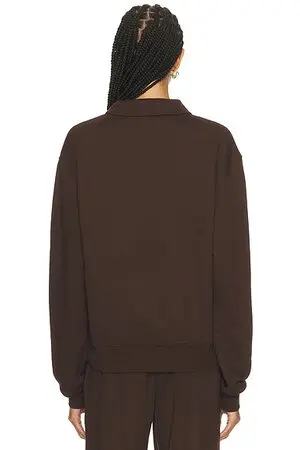 Eterne Zip-up Polo Sweatshirt