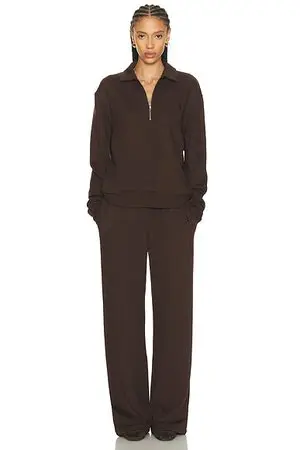 Eterne Zip-up Polo Sweatshirt