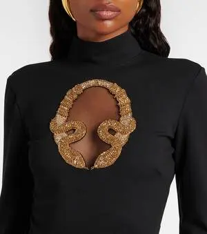Roberto Cavalli Embellished Bodysuit