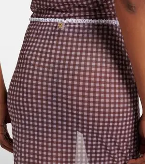BANANHOT Solay Gingham Maxi Skirt