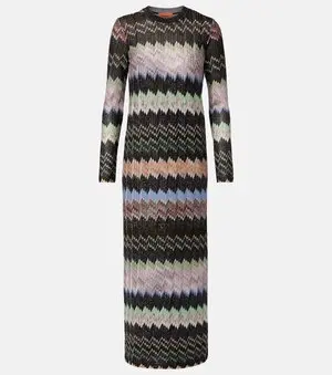 Missoni Jacquard Lamé Maxi Dress - Multicoloured