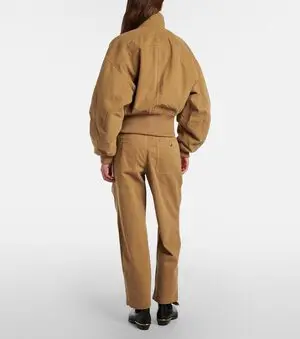 MARANT ETOILE Opalyna Wide-leg Cotton Twill Pants
