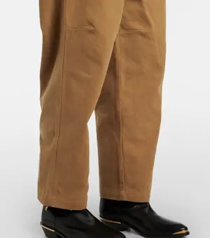 MARANT ETOILE Opalyna Wide-leg Cotton Twill Pants