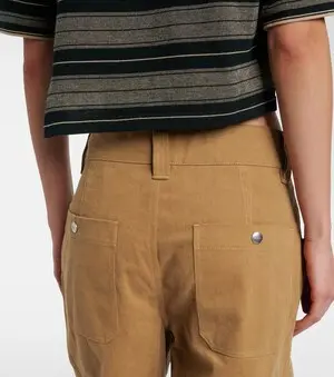 MARANT ETOILE Opalyna Wide-leg Cotton Twill Pants