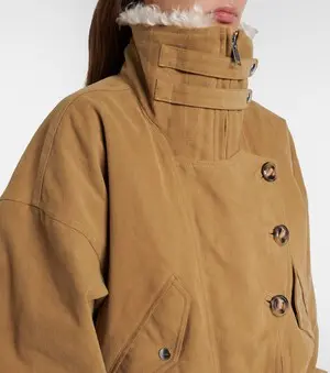 MARANT ETOILE Oana Cotton Twill Jacket - Beige