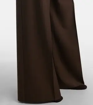 Max Mara Quorum Wide-leg Virgin Wool Pants - Brown