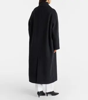 TOTEME Shield Double-breasted Wool-blend Coat - Grey