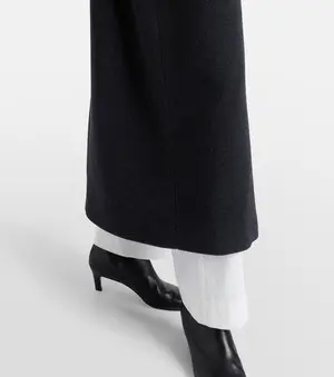 TOTEME Shield Double-breasted Wool-blend Coat - Grey