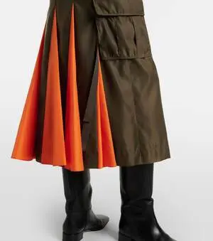 Sacai Pleated Midi Skirt