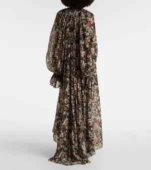 Khaite Edgar Floral Silk Tulle Maxi Dress - Multicoloured