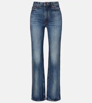 Khaite Danielle High-rise Straight Jeans - Blue