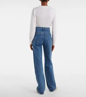 Khaite Danielle High-rise Straight Jeans - Blue