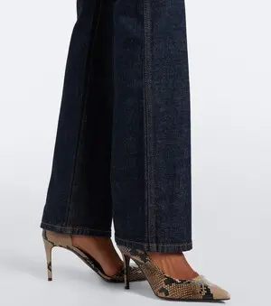Khaite Danielle High-rise Straight Jeans - Blue