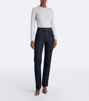 Khaite Danielle High-rise Straight Jeans - Blue