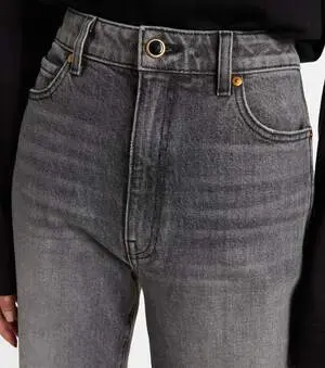 Khaite Danielle High-rise Straight Jeans - Grey