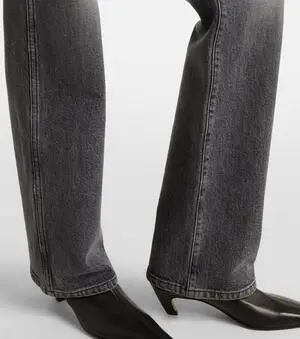 Khaite Danielle High-rise Straight Jeans - Grey