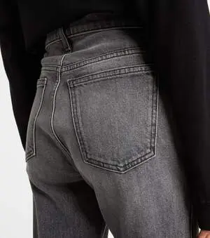 Khaite Danielle High-rise Straight Jeans - Grey