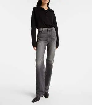 Khaite Danielle High-rise Straight Jeans - Grey
