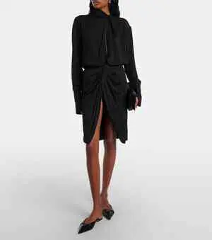 TOM FORD T Icon Croc-effect Leather Sandals - Black
