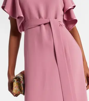 Valentino Garavani Cady Couture Embellished Belted Gown