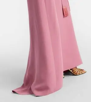 Valentino Garavani Cady Couture Embellished Belted Gown