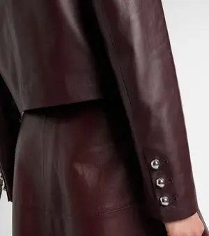 Altuzarra Leather Jacket - Burgundy