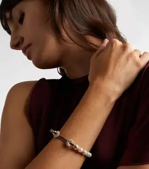 ANANYA Chakra 18kt Bracelet With Gemstones - Gold