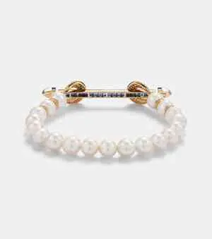 ANANYA Chakra 18kt Bracelet With Gemstones - Gold