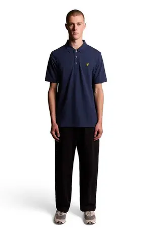 LYLE & SCOTT Plain Polo Shirt - Navy