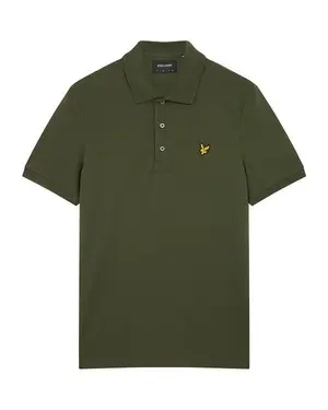 LYLE & SCOTT Plain Polo Shirt - Olive