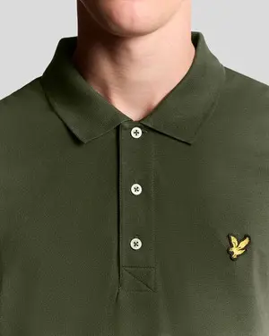 LYLE & SCOTT Plain Polo Shirt - Olive
